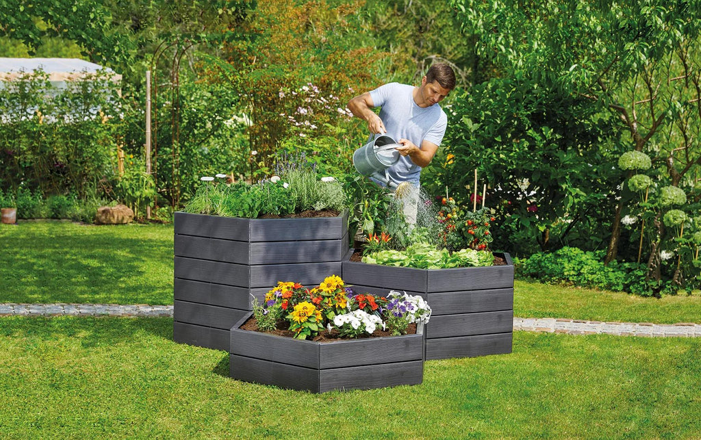 Exaco Hexagonal Raised Garden Bed Planter | Gardener's Supply